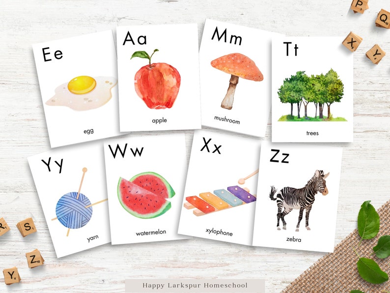 Alphabet Flashcards, Toddler Preschool Flashcards, ABC Flashcards ...