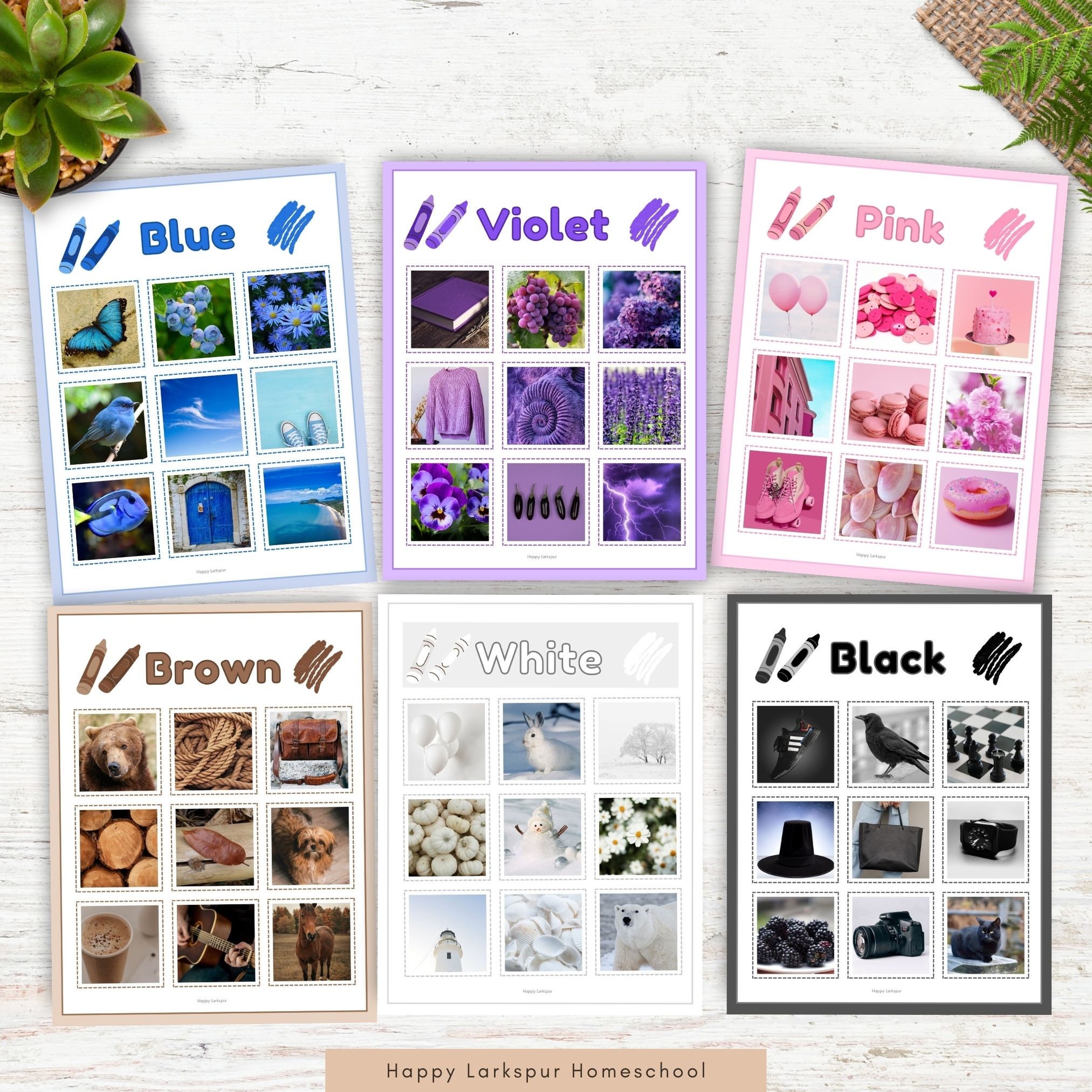 Color Matching Printable, Color Matching Activity Book, Toddler Color ...