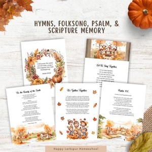 Thanksgiving Morning Menu Pages, Charlotte Mason Thanksgiving Morning ...