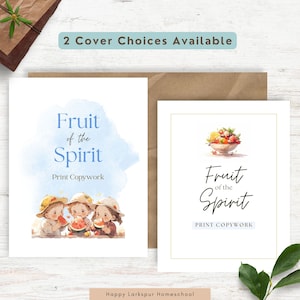 Fruit of the Spirit Copywork Book, Scripture Handwriting Practice ...