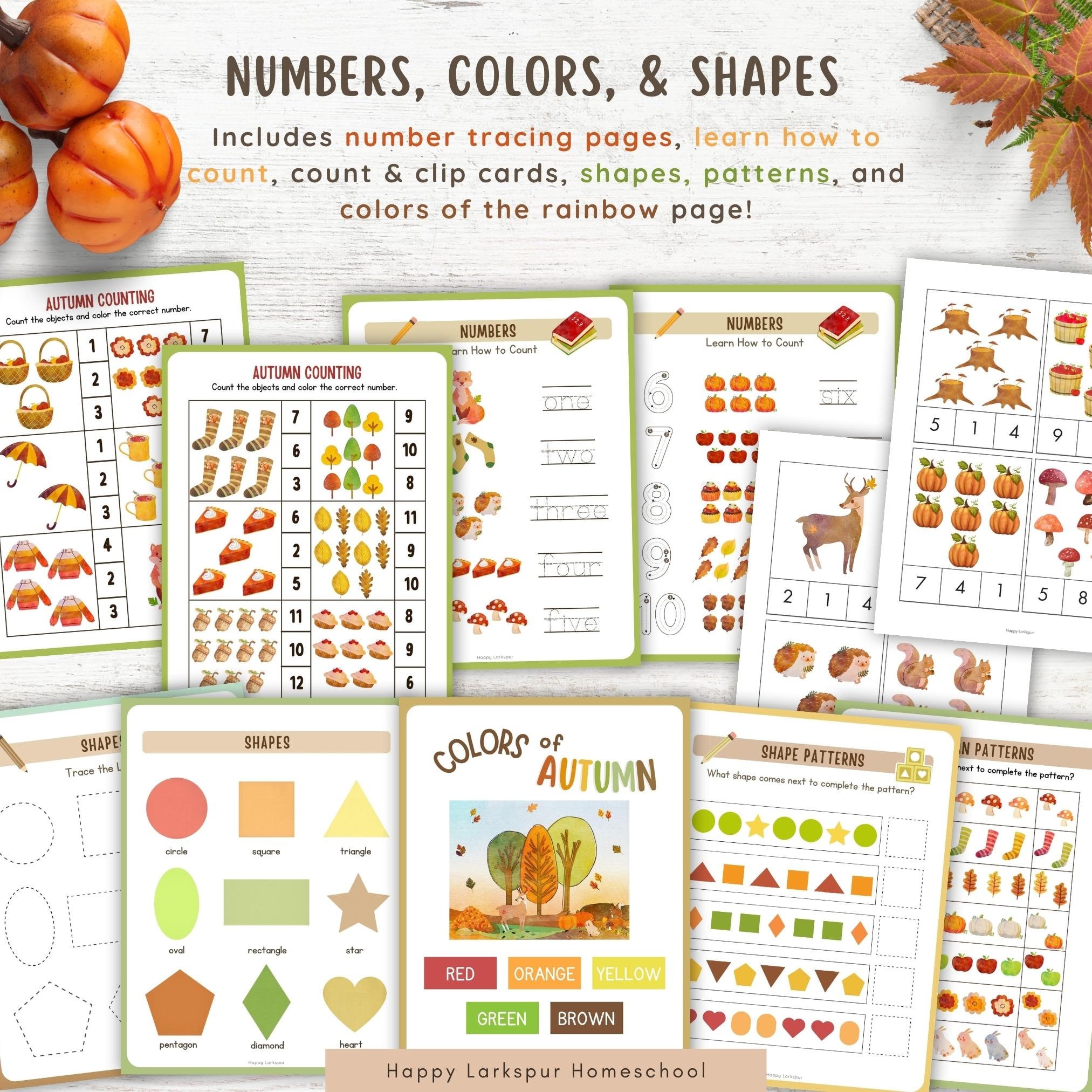 Morning Menu Homeschool Fall, Fall Morning Menu Kindergarten, Fall ...