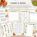Morning Menu Homeschool Fall, Fall Morning Menu Kindergarten, Fall ...