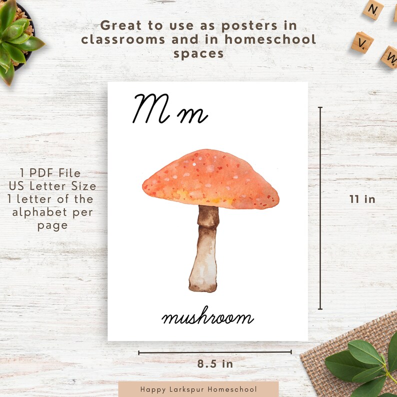 Alphabet Posters, ABC Posters Classroom, Alphabet Poster Printable ...