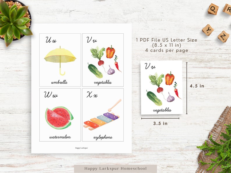 Cursive Alphabet Flashcards, Toddler Preschool Flashcards, Cursive ABC ...