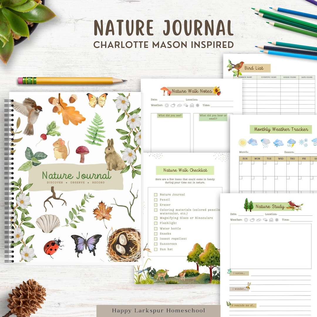 Charlotte Mason Nature Study, Nature Journal for Kids, Charlotte Mason ...