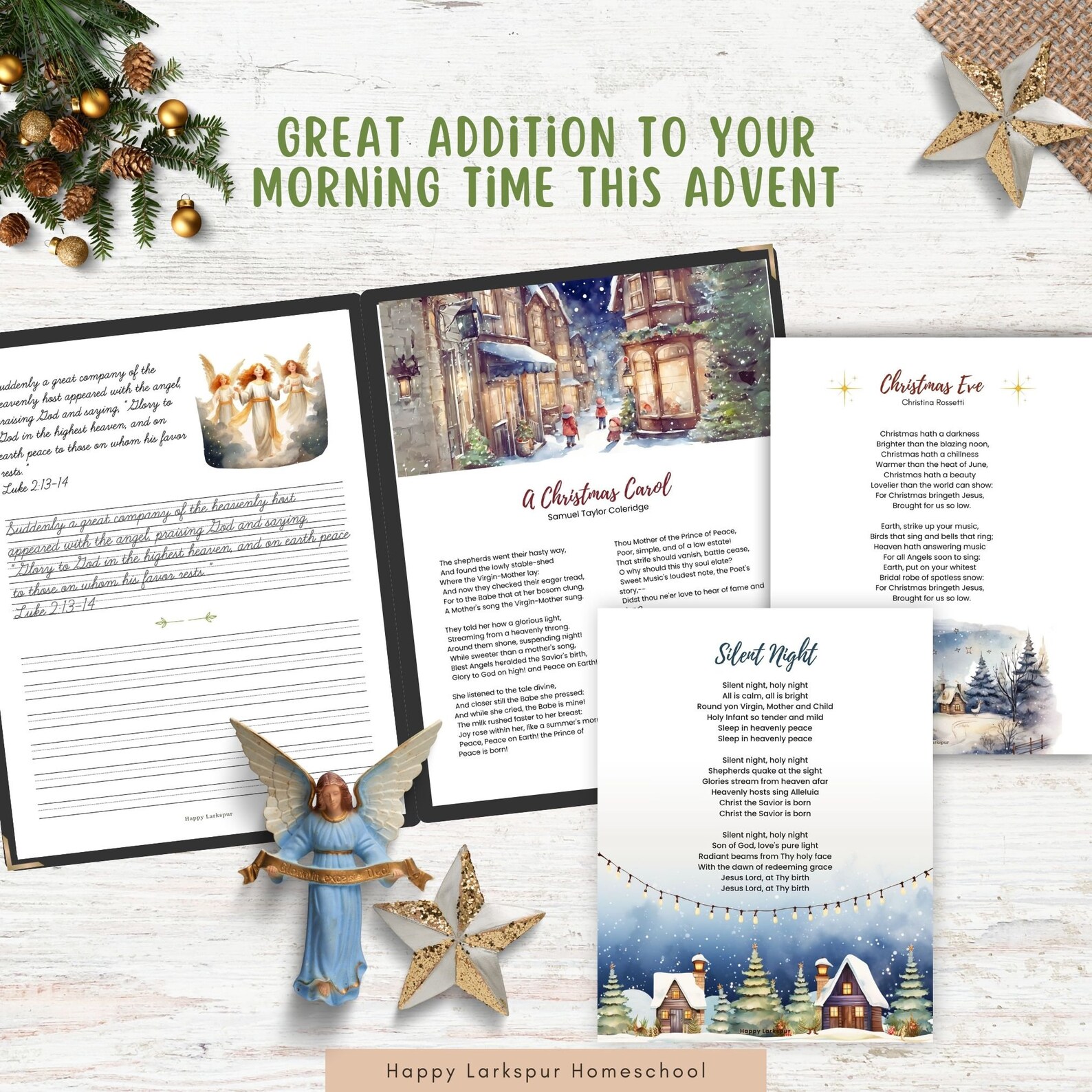 Advent Morning Menu Pages, Charlotte Mason Advent Morning Menu ...