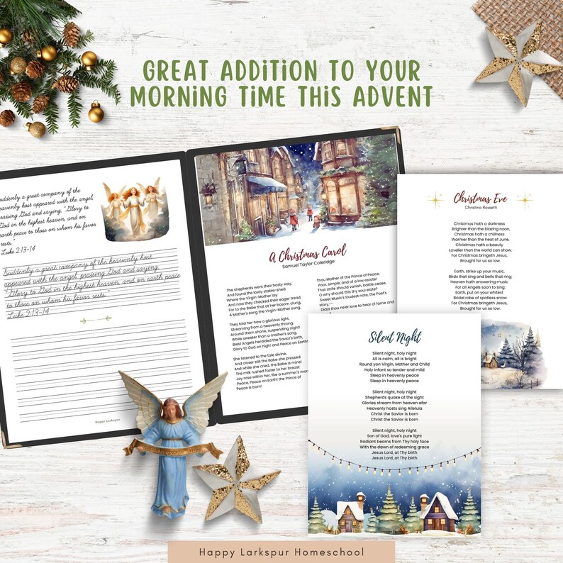 Advent Morning Menu Pages, Charlotte Mason Advent Morning Menu ...