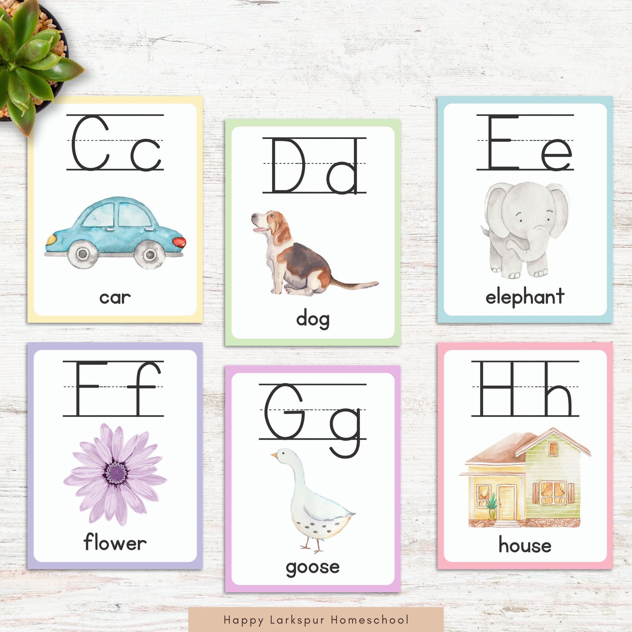 Alphabet Poster 5x7, ABC Posters Classroom, Alphabet Poster Print ...