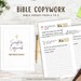 ABC Bible Verse Copywork, Bible Verse Handwriting Practice, Charlotte ...