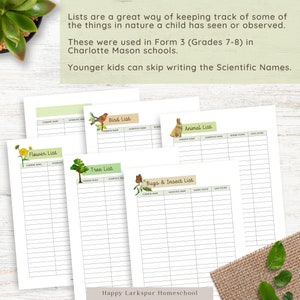 Charlotte Mason Nature Study, Nature Journal for Kids, Charlotte Mason ...