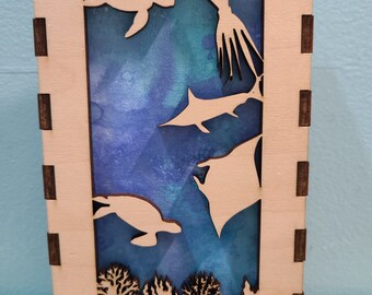 Sea Life Shadow Box - Etsy