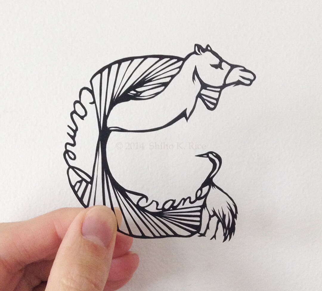 ABC Alphabet, Original Hand-cut Paper Art, Black - Etsy