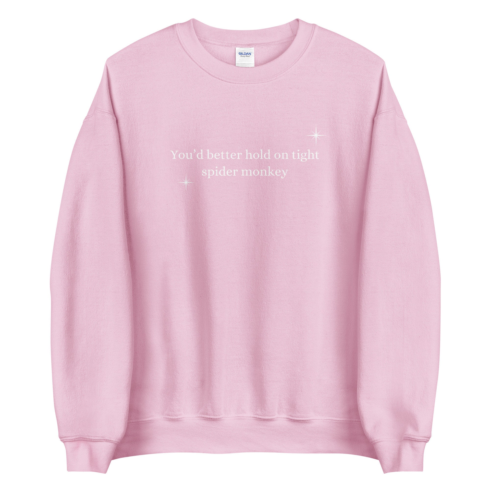 Hold on Tight Spider Monkey Crewneck Sweatshirt - Etsy