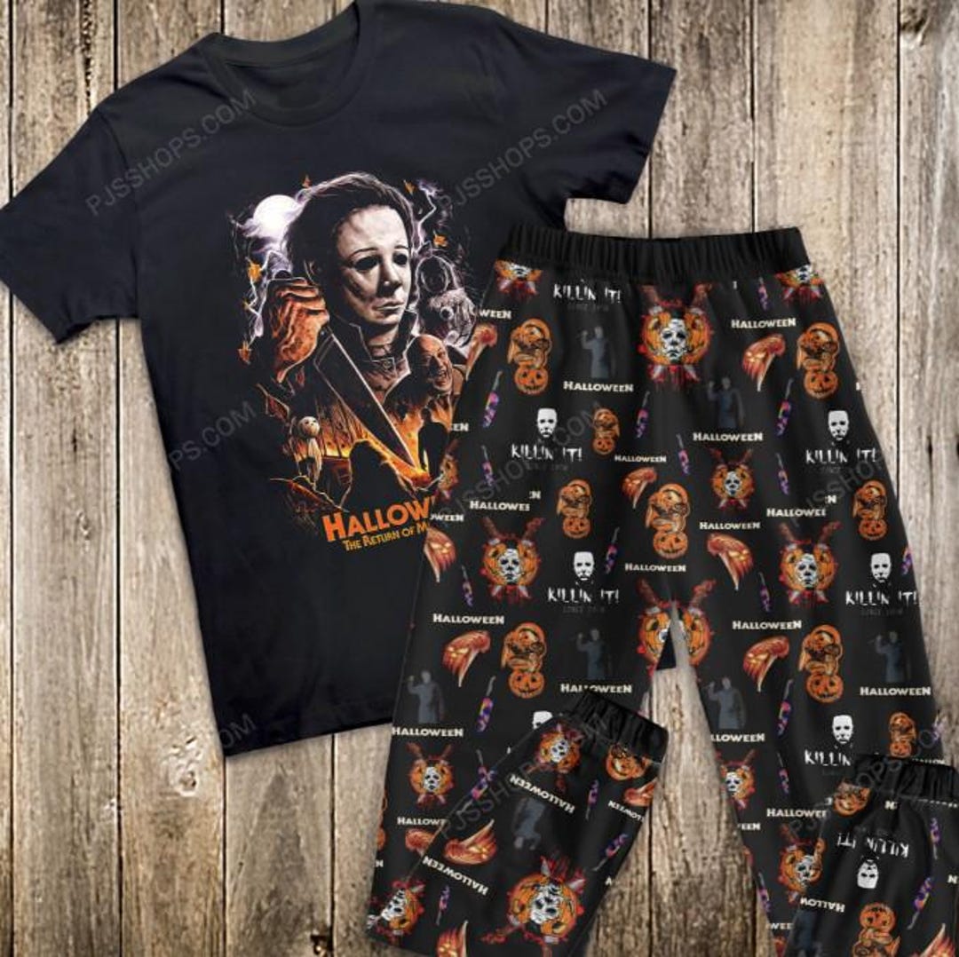 Ghostface Scream Horror Movie Halloween Pajamas Set Adult Kids - Etsy