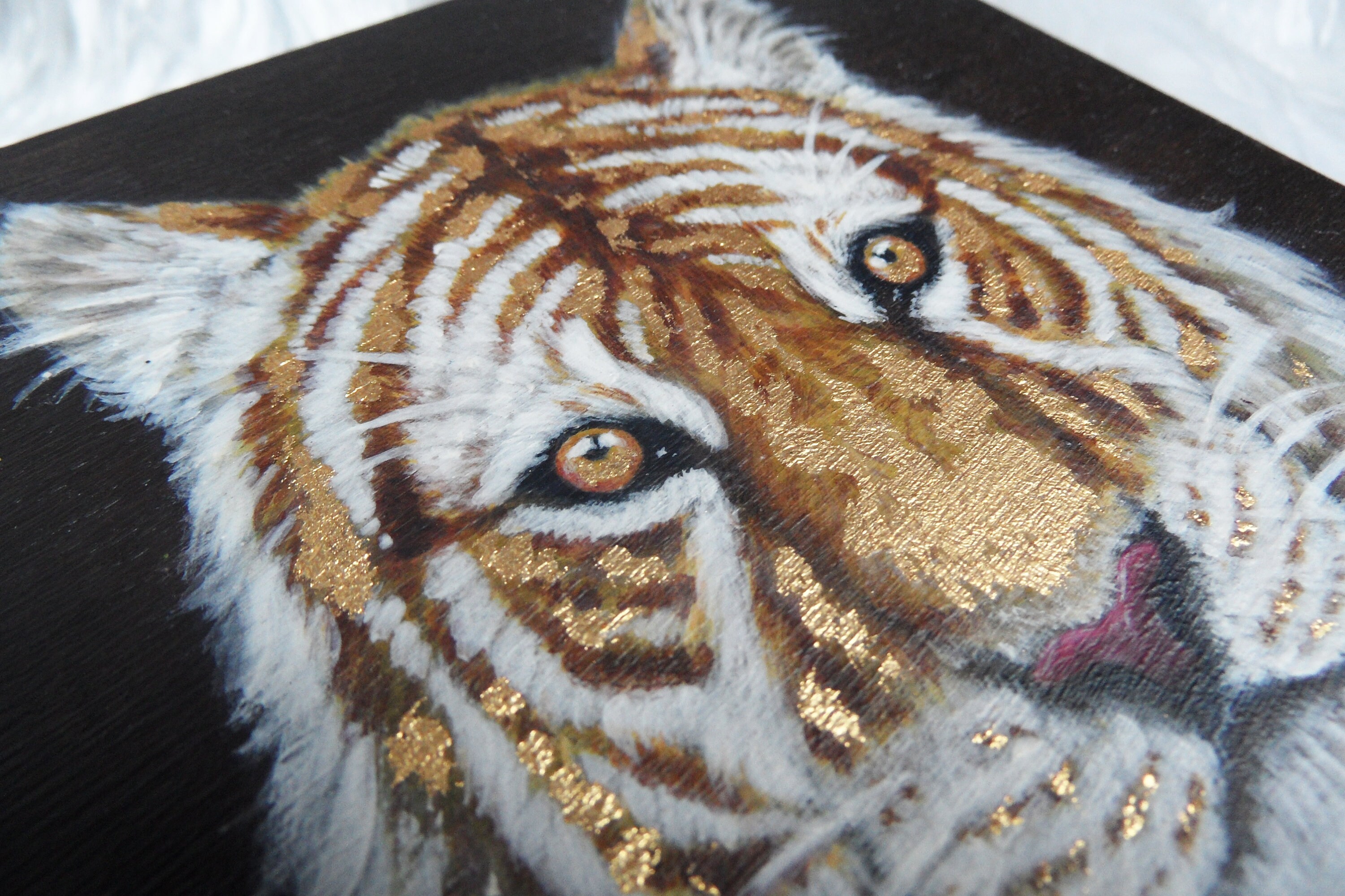Wooden Hand Painted Box TIGER - Etsy