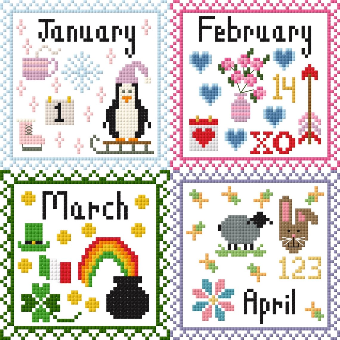 Monthly Postage Stamp Bundle - Etsy