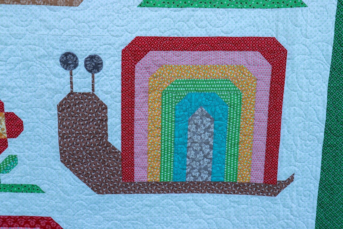 The Snail-bow Quilt Pattern - Etsy