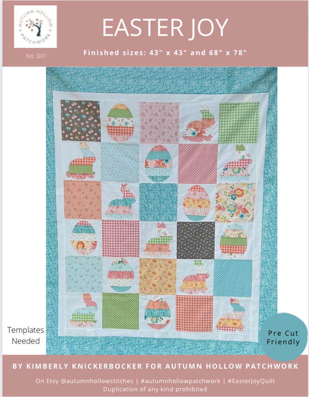 Easter Joy Quilt Pattern - Etsy
