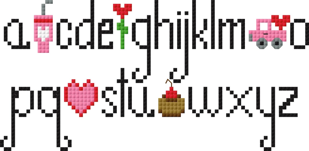 February Alphabet Mini - Etsy