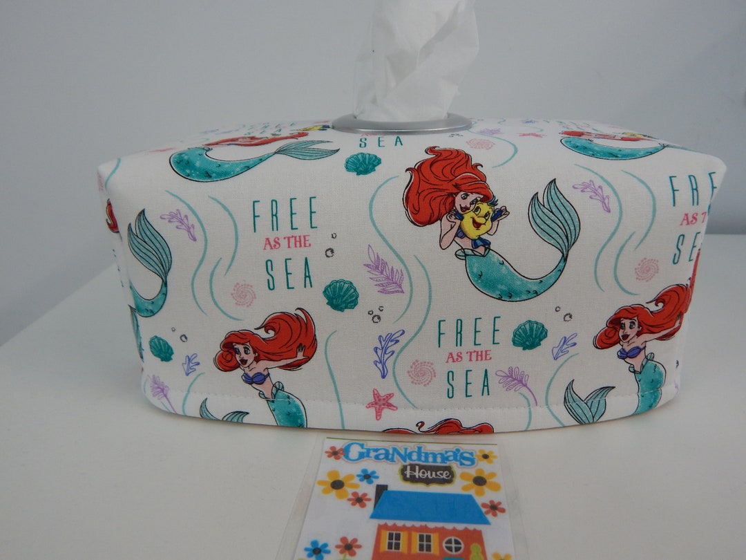 Little Mermaid Tissue Box Cover With Circle Opening - Lovely Gift Idea ...
