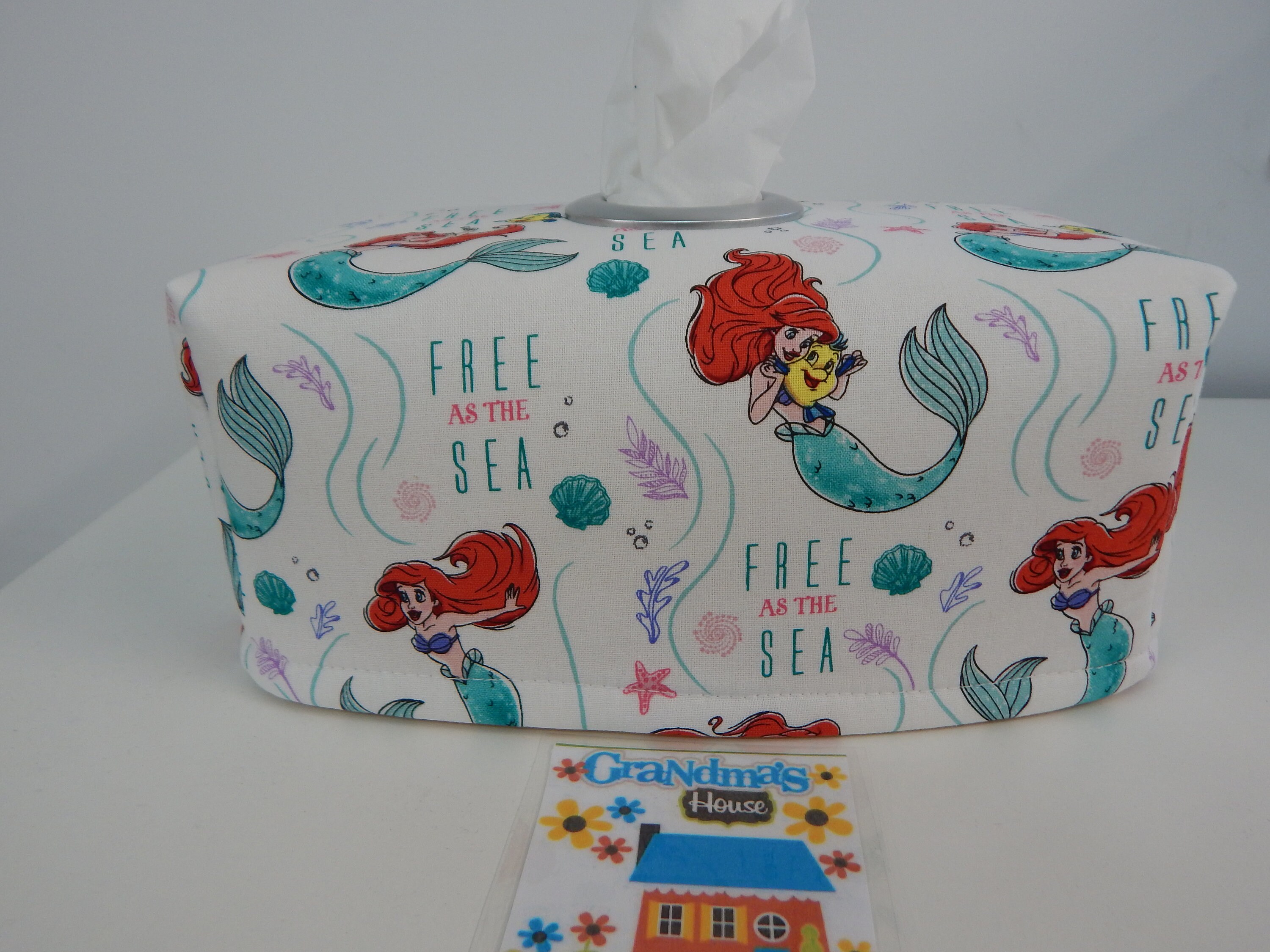 Little Mermaid Tissue Box Cover With Circle Opening Lovely - Etsy UK