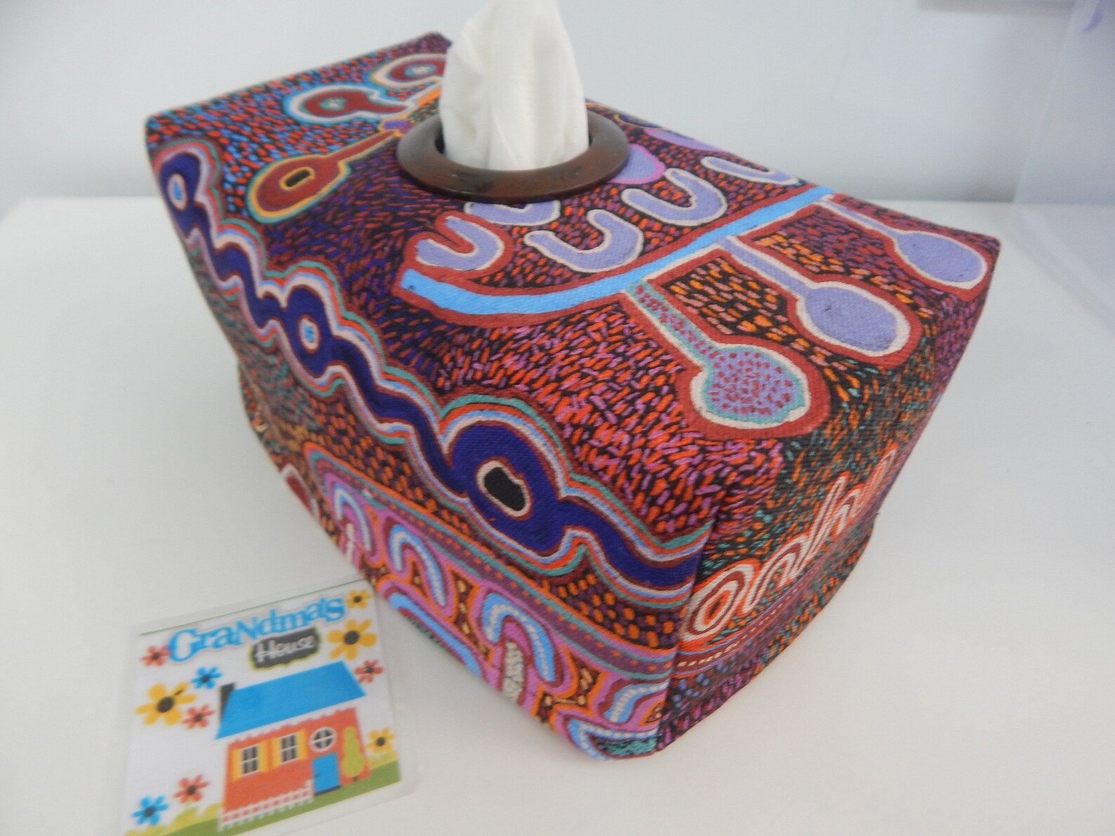 Indigenous Tissue Box Cover With Circle Opening - Lovely Gift Idea - Etsy