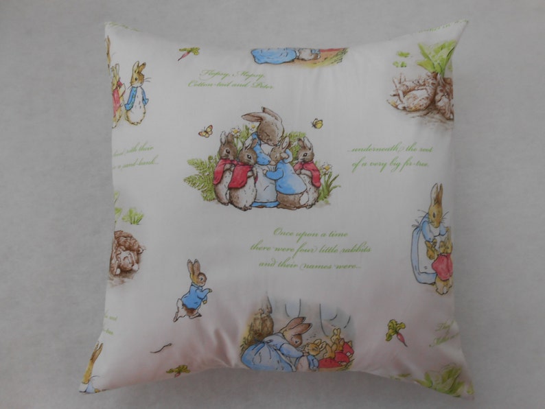 Beatrix Potter Peter Rabbit Nursery Cushion Cover 40cm X 40cm (16"x16 ...