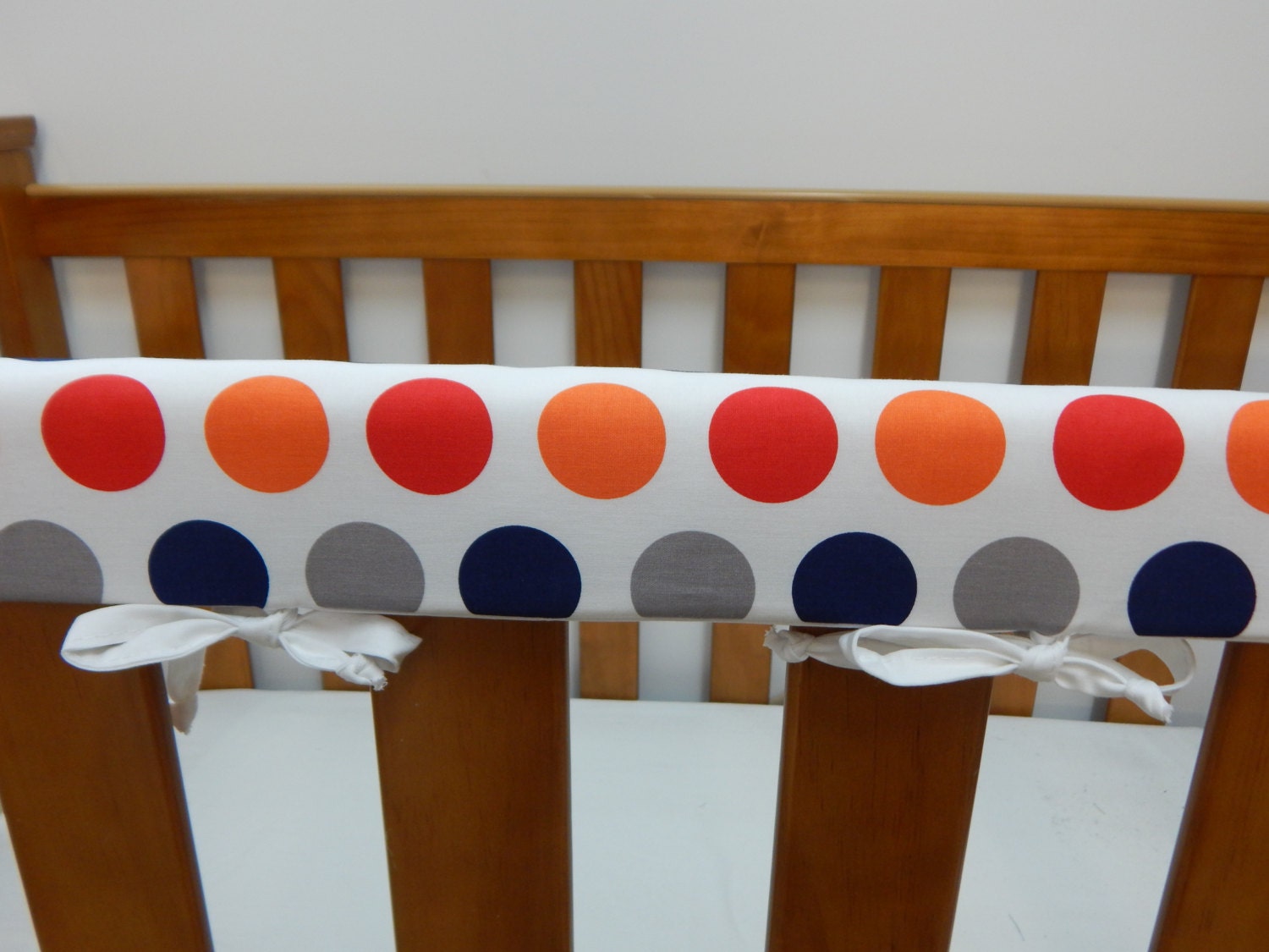 Baby Cot Crib Rail Cover Teething Pad Big Boy Dots Navy - Etsy