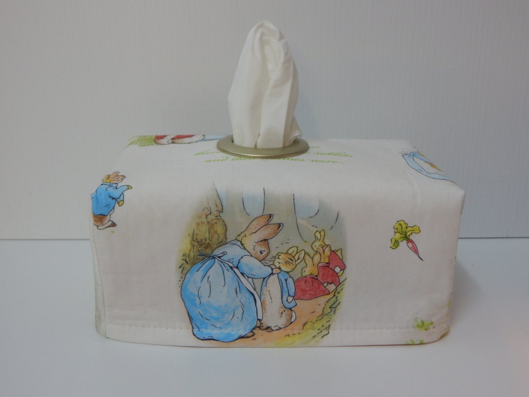 Peter Rabbit Tissue Box Cover With Circle Opening -lovely Nursery Gift ...