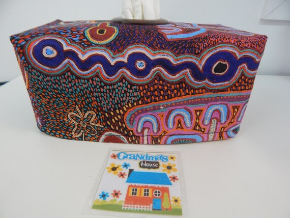 Indigenous Tissue Box Cover With Circle Opening Lovely Gift | Etsy