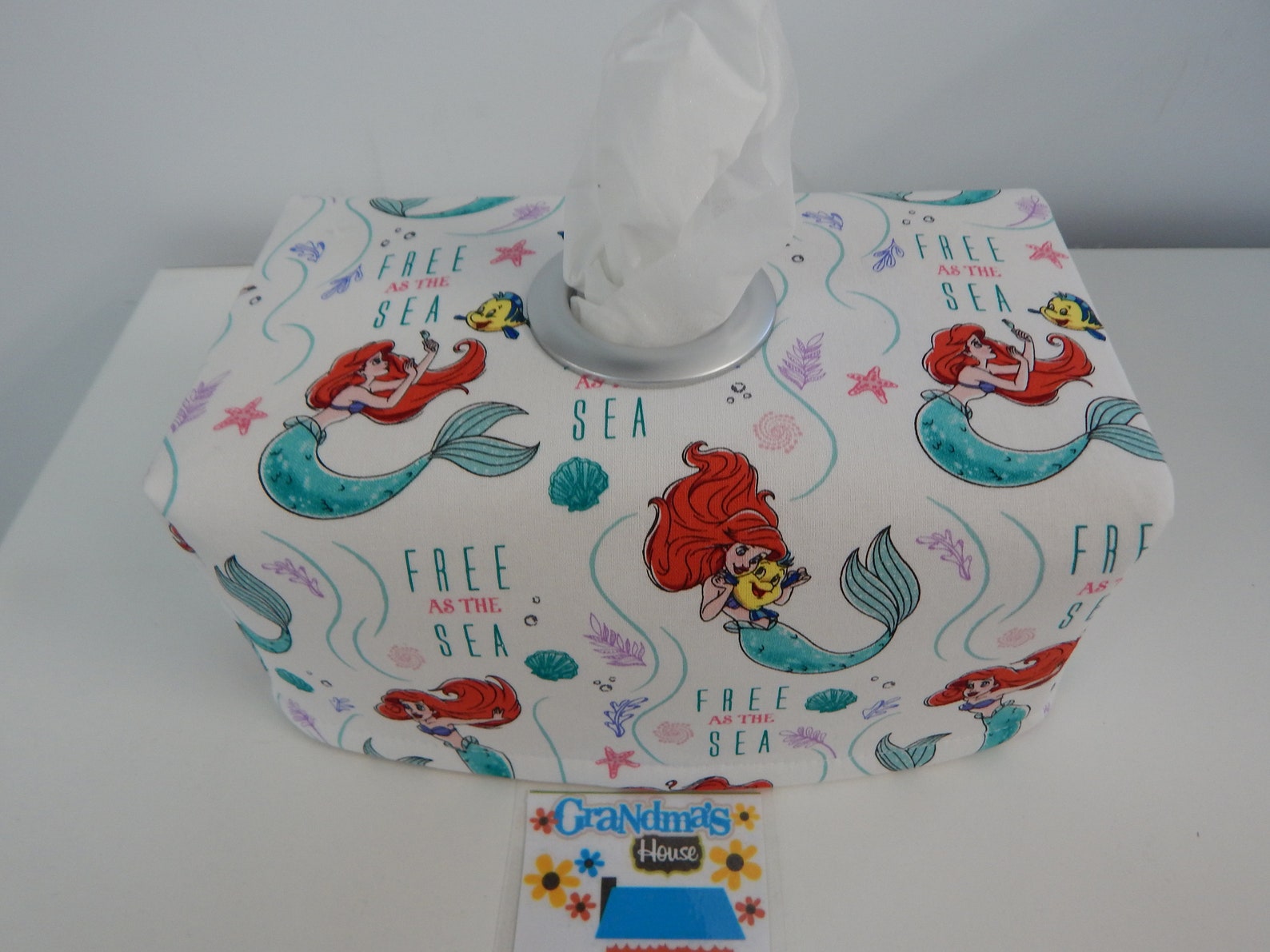 Little Mermaid Tissue Box Cover With Circle Opening Lovely - Etsy UK