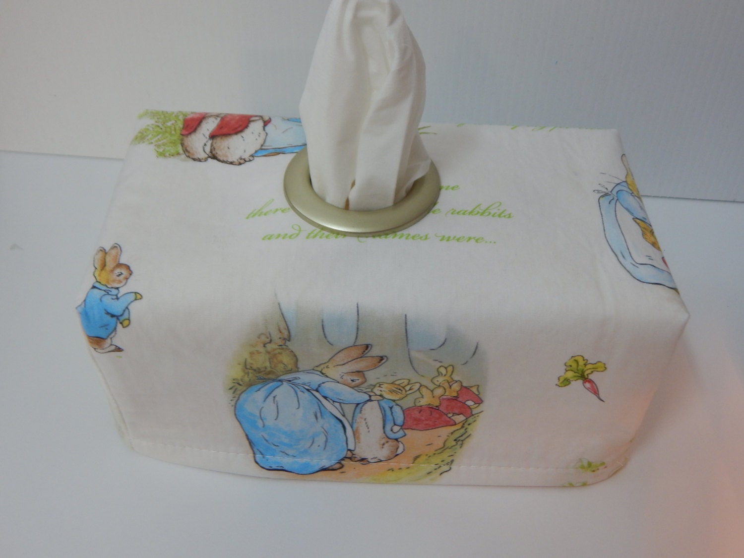Peter Rabbit Tissue Box Cover With Circle Opening lovely | Etsy