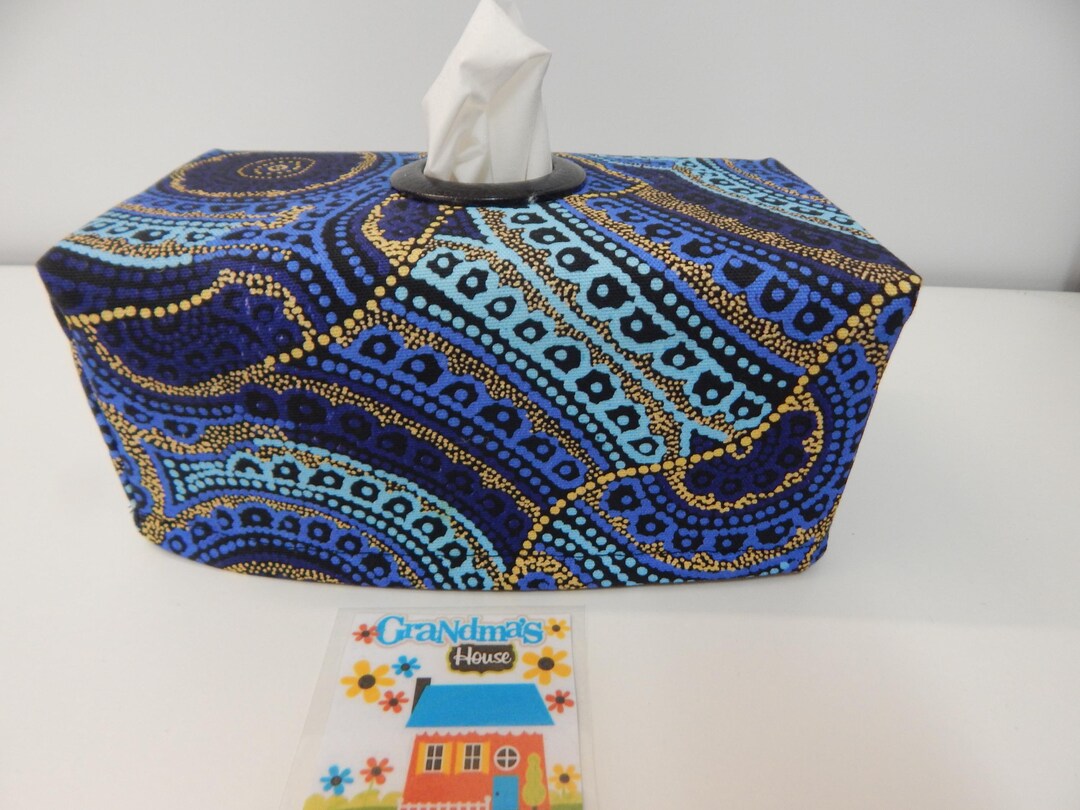 Indigenous Tissue Box Cover Snakevine Dreaming With Circle Opening ...