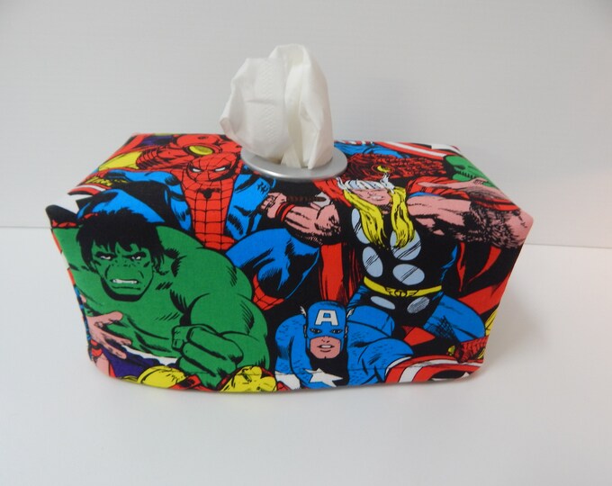 Marvel Avengers Tissue Box Cover With Circle Opening - Lovely Gift Idea ...