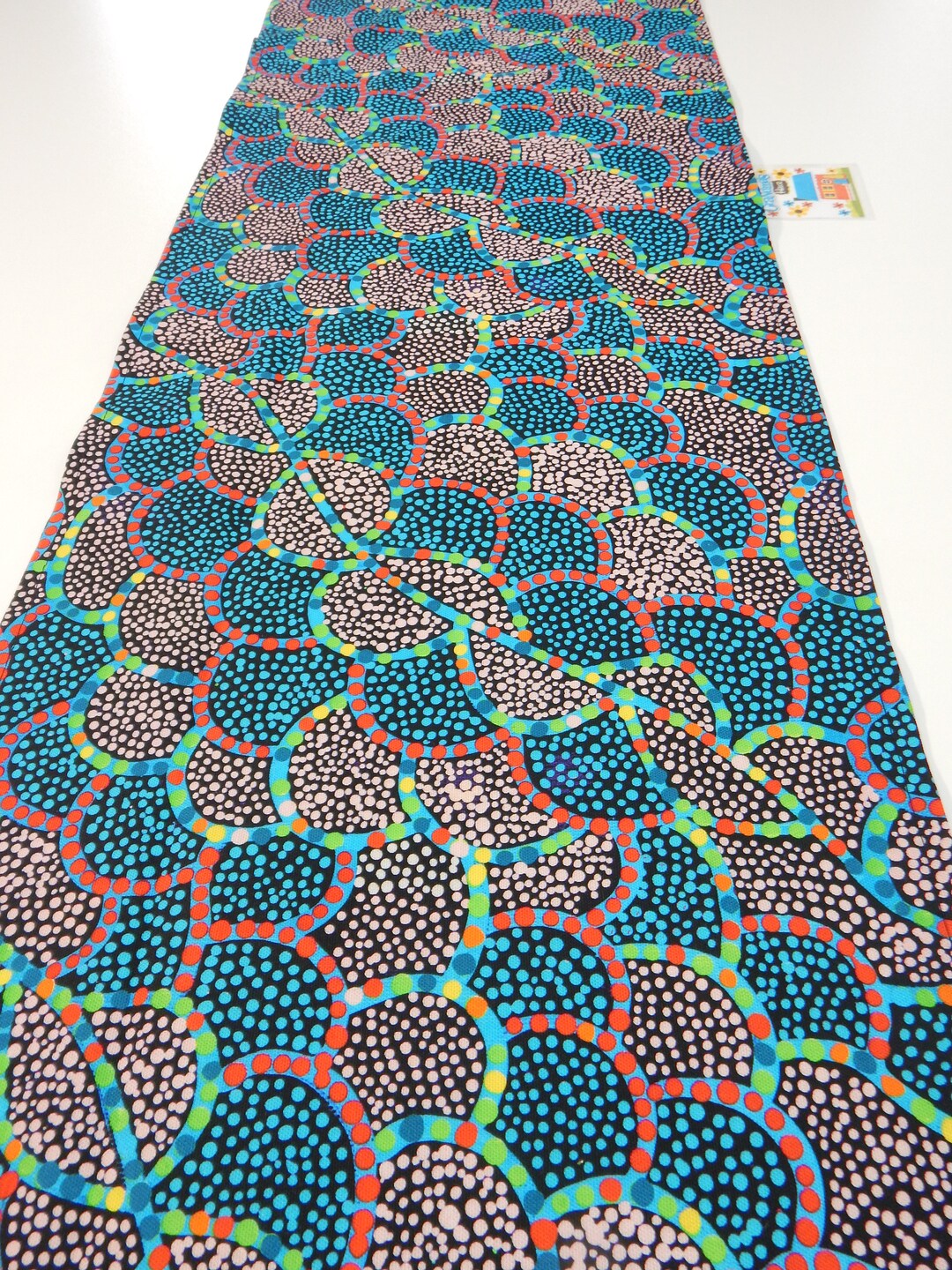 Indigenous Table Runner Native Seed Dreaming Lightweight Canvas 150cm X ...