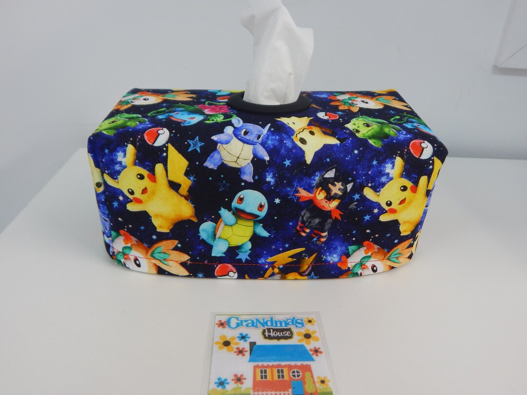 Pokemon Tissue Box Cover With Circle Opening -lovely Gift Idea - Etsy