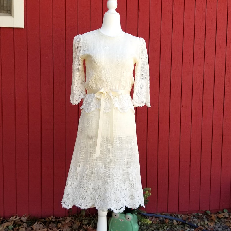 White Lace Dress - Etsy