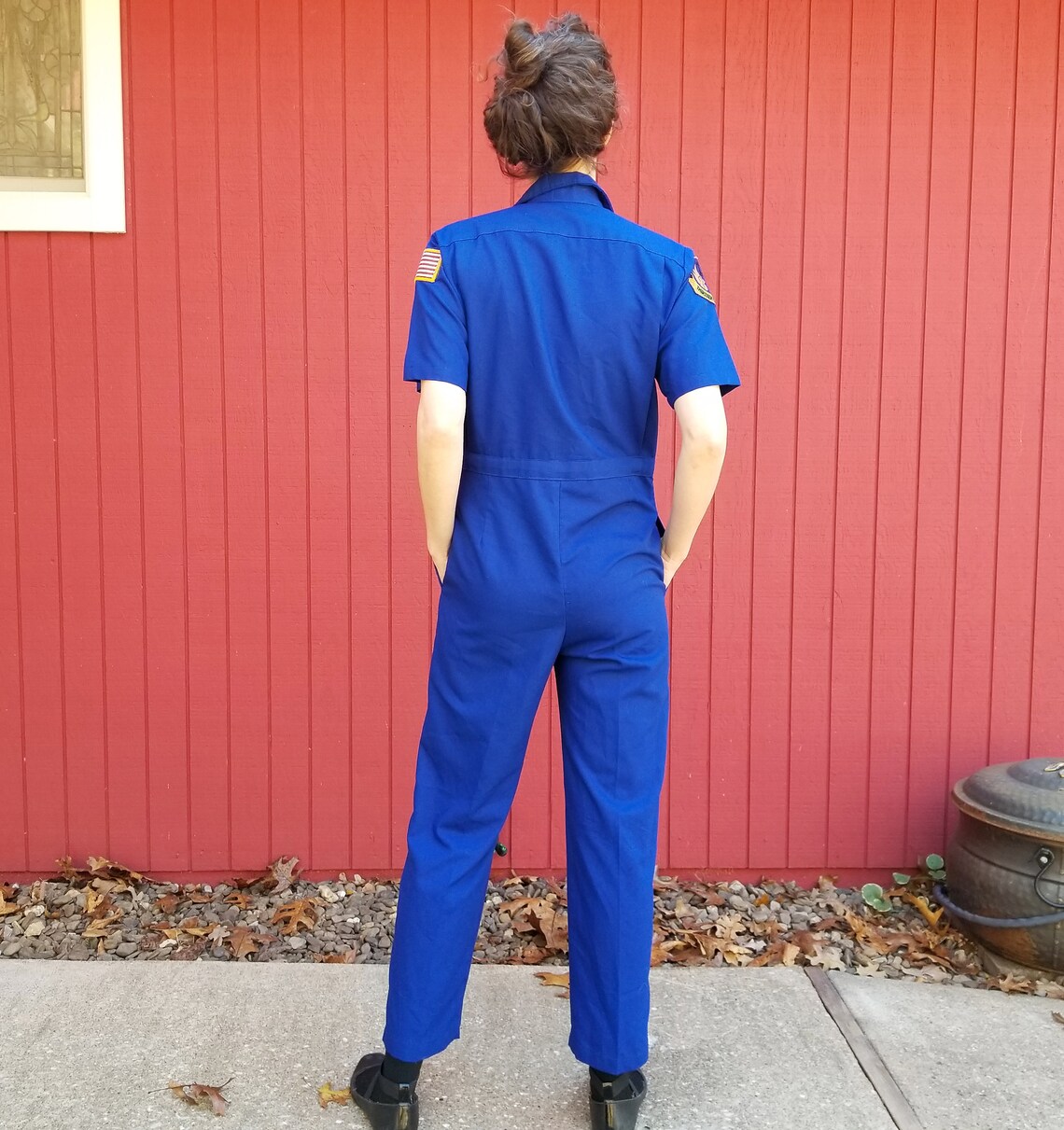 Vintage 1960s 70s US Air Force Uniform, Suit, Blue Coveralls, Jumpsuit ...