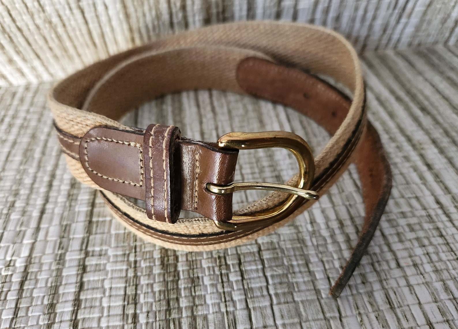 Vintage Jute Belt | 1 1/4 Inches Wide Belt | 29-33" Waist - Etsy