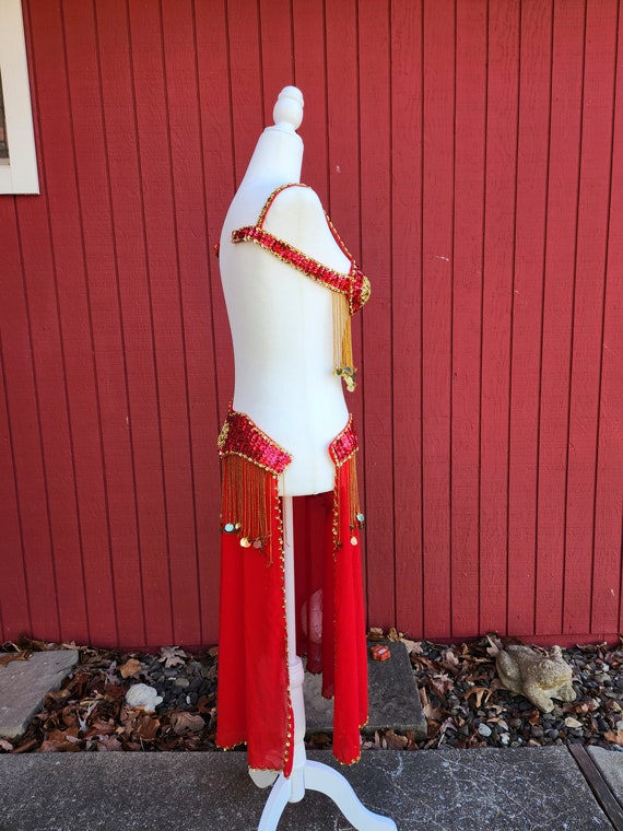 Vintage Belly Dancing Costume, Harem Genie Dance Outf… - Gem