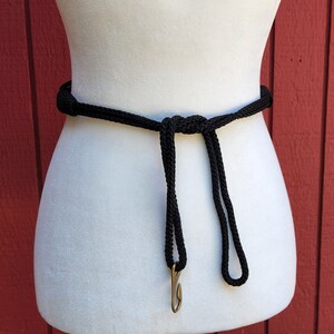 Vintage Multi Color Rope Belt With Metal Ring | Boho, Hippie Wide Rope ...