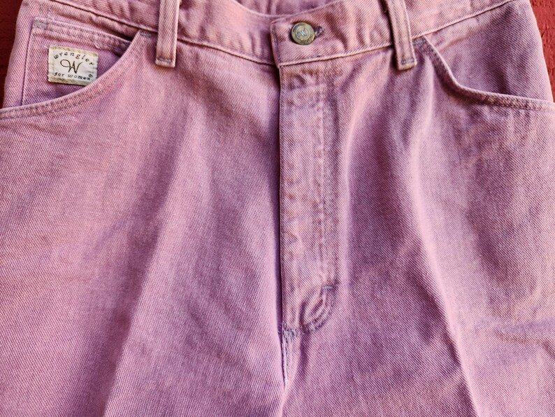 Vintage Wrangler Pink Jean Jean Shorts, High Waist, Denim Blue Jean ...