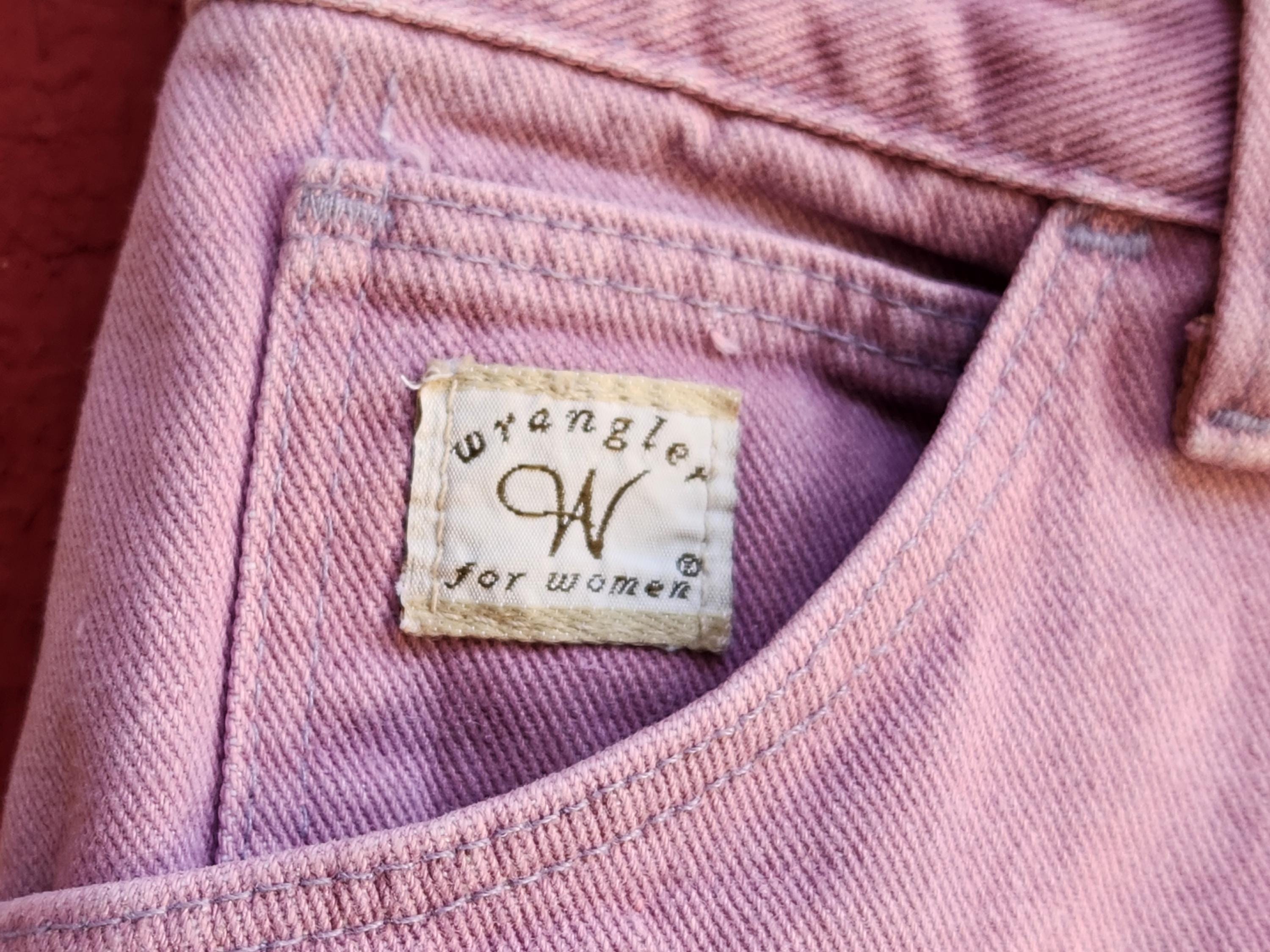 Vintage Wrangler Pink Jean Jean Shorts, High Waist, Denim Blue Jean ...