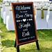 Rustic Wedding Sign Decal Wedding Sign Decals Boho Wedding Chalkboard ...