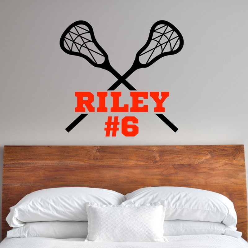 Lacrosse Wall Decal - Etsy