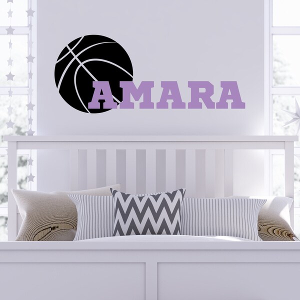 Basketball Wall Decal - Etsy