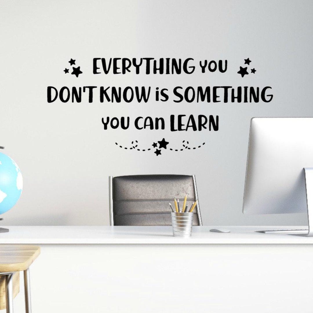 Brainy Quote - Classroom Sign - Motivational Sticker - Teacher ...