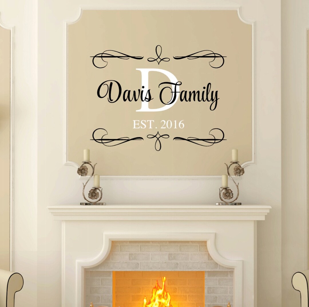 Family Est Sign - Est Decal - Est Sign Decal - Family Est Decal ...