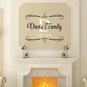 Family Est Sign - Est Decal - Est Sign Decal - Family Est Decal ...