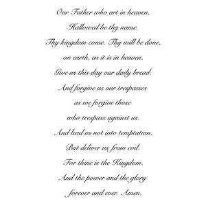 The Lord's Prayer Vinyl Stair Decals - Inspirational Home Decor for ...